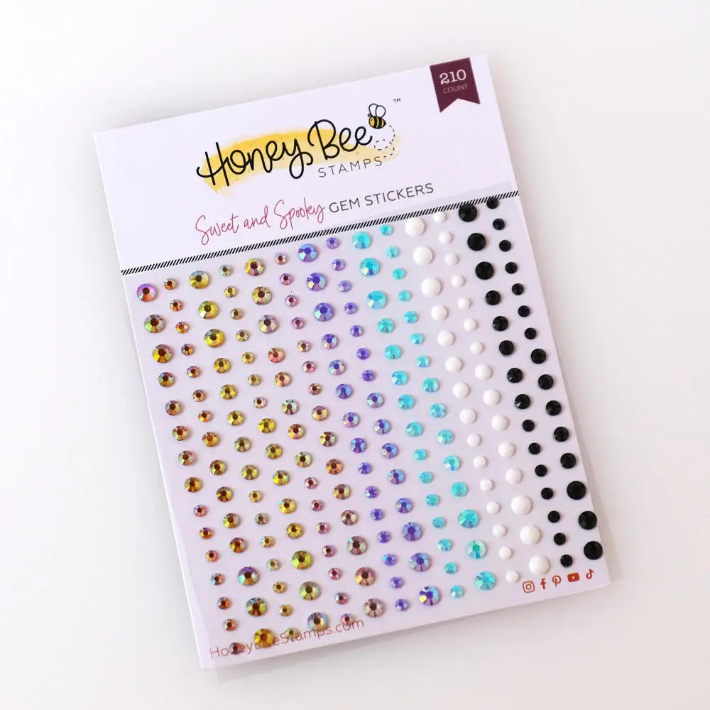 HONEY BEE STAMPS SWEET AND SPOOKY GEM STICKERS - Scrapbook Centrale