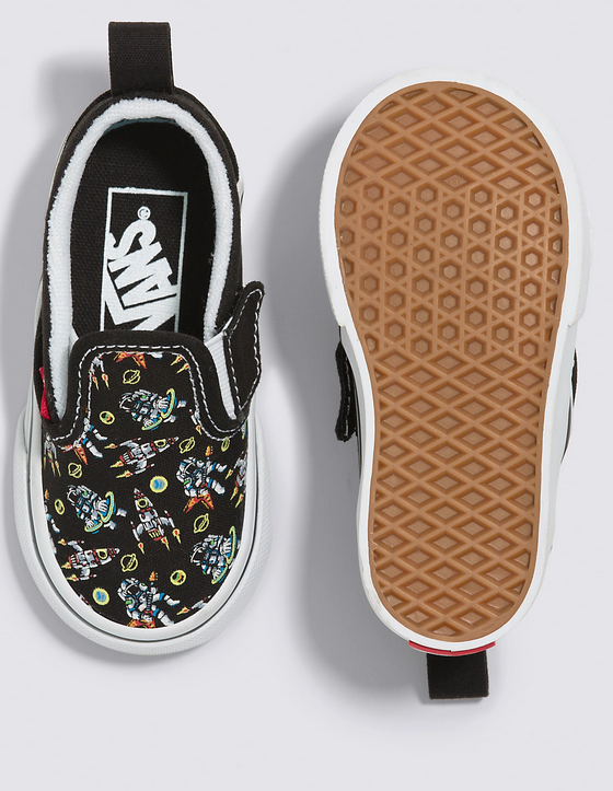 Vans Toddler Slip On Velcro DJ Rocket Jam Blk/Multi - Athlete's Choice
