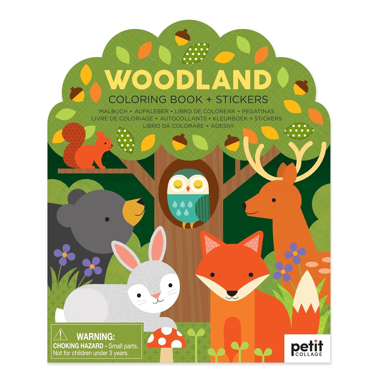 Woodland Colouring Book + Stickers - Pebble Kids Store