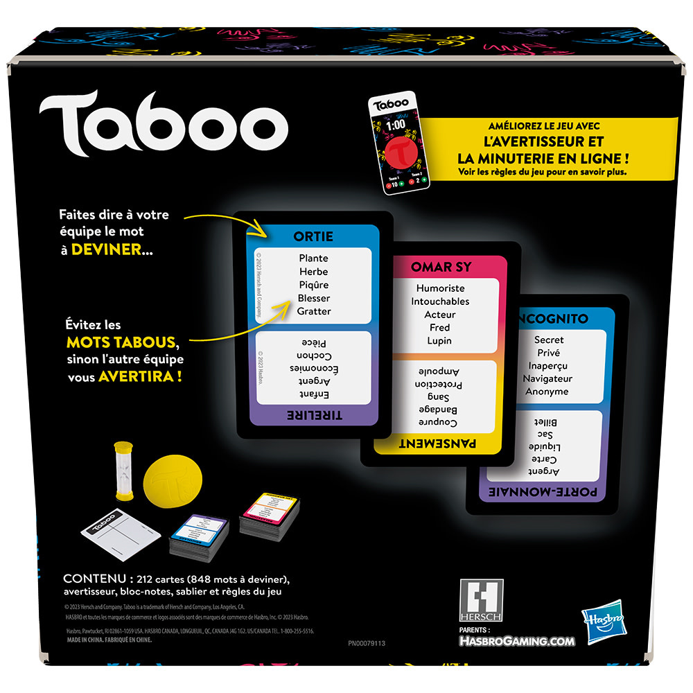 Taboo - Nouvelle édition [français] | Jeux de société - Boutique La ...