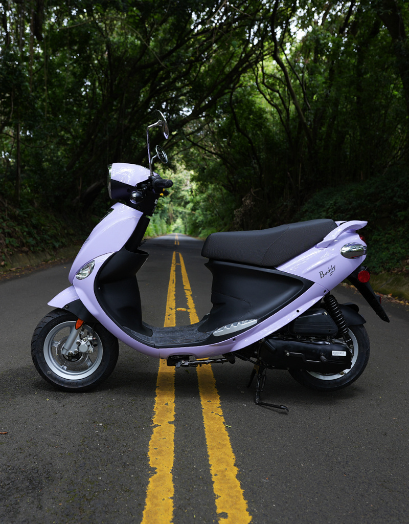 2025 Lavender Genuine Buddy 50cc Moped - Hawaiian Style Sales