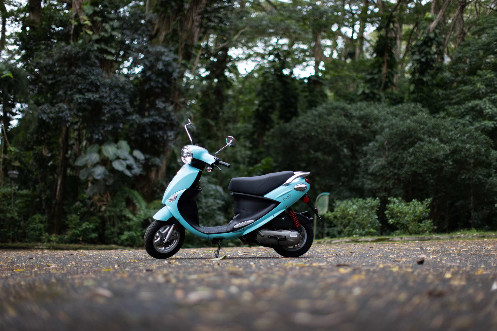 2025 Turquoise Genuine Buddy 50cc Moped - Hawaiian Style Sales