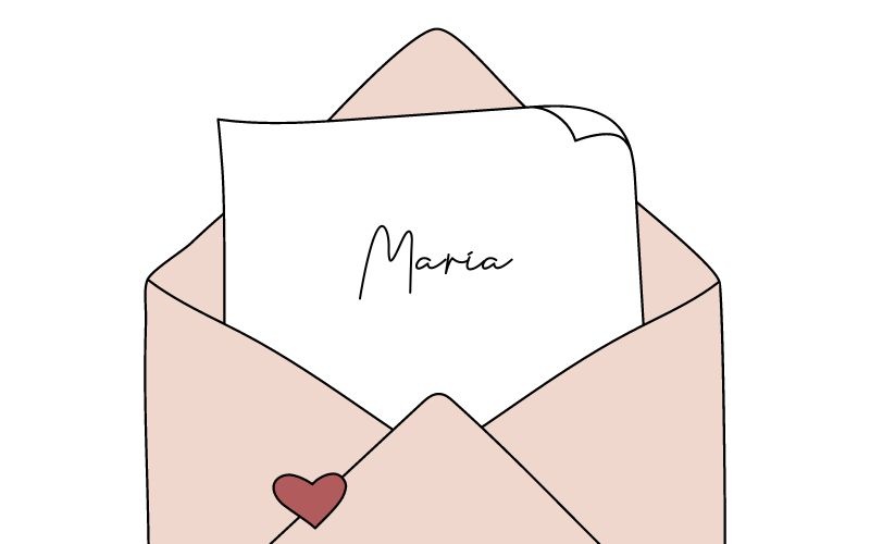 Lettres - Lettre de Maria - Boutique L'Enfantillon