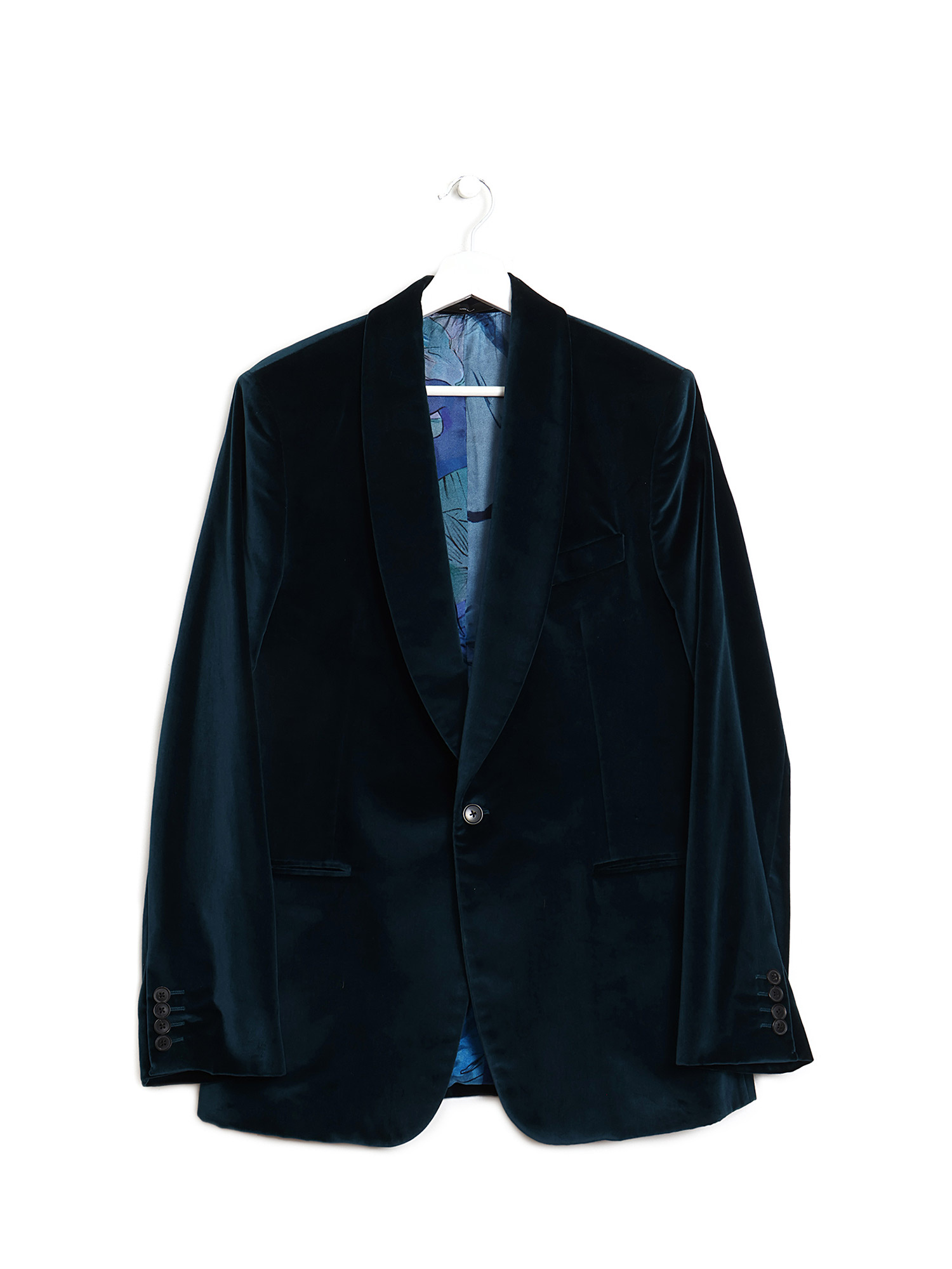 Paul Smith Veston en Velours Vert à Col Châle | RUSE