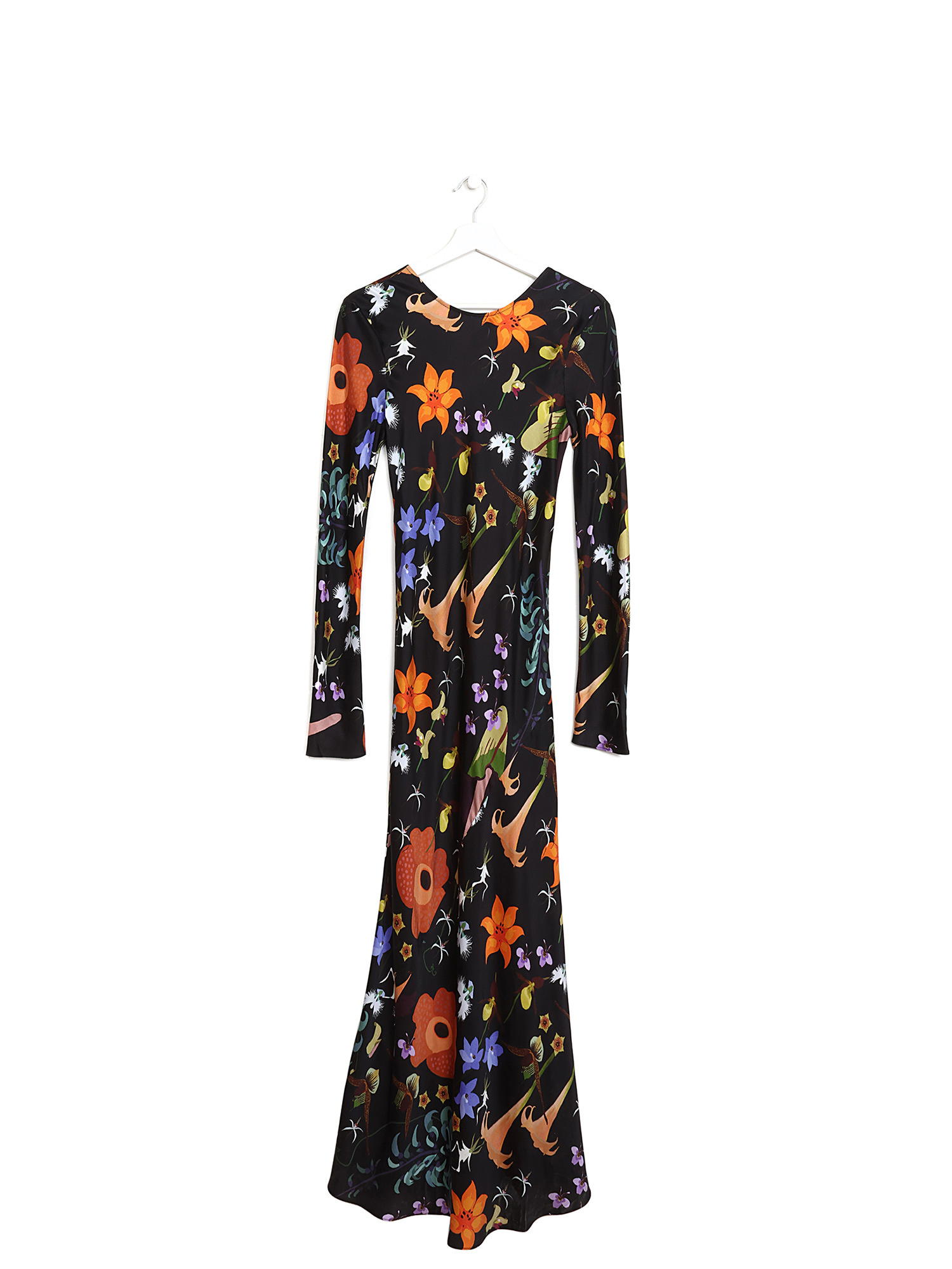 Silk Laundry Robe Maxi à Imprimé Floral en Biais | RUSE