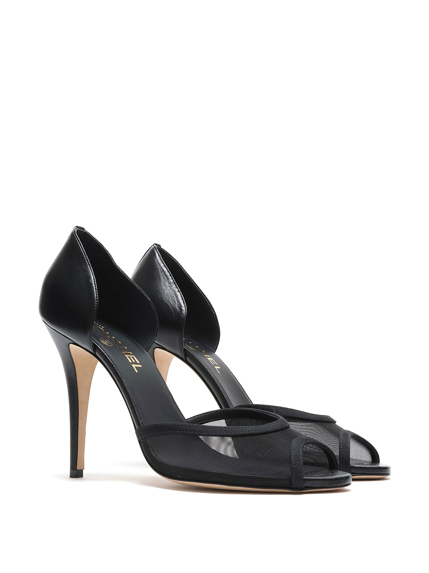Chanel Sandales stilettos en cuir d'agneau | RUSE