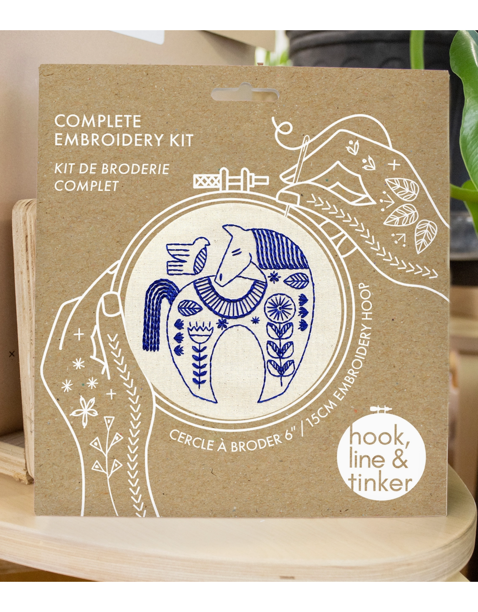 Hook, Line and Tinker Hygge Horse Complete Embroidery Kit - Hook, Line ...