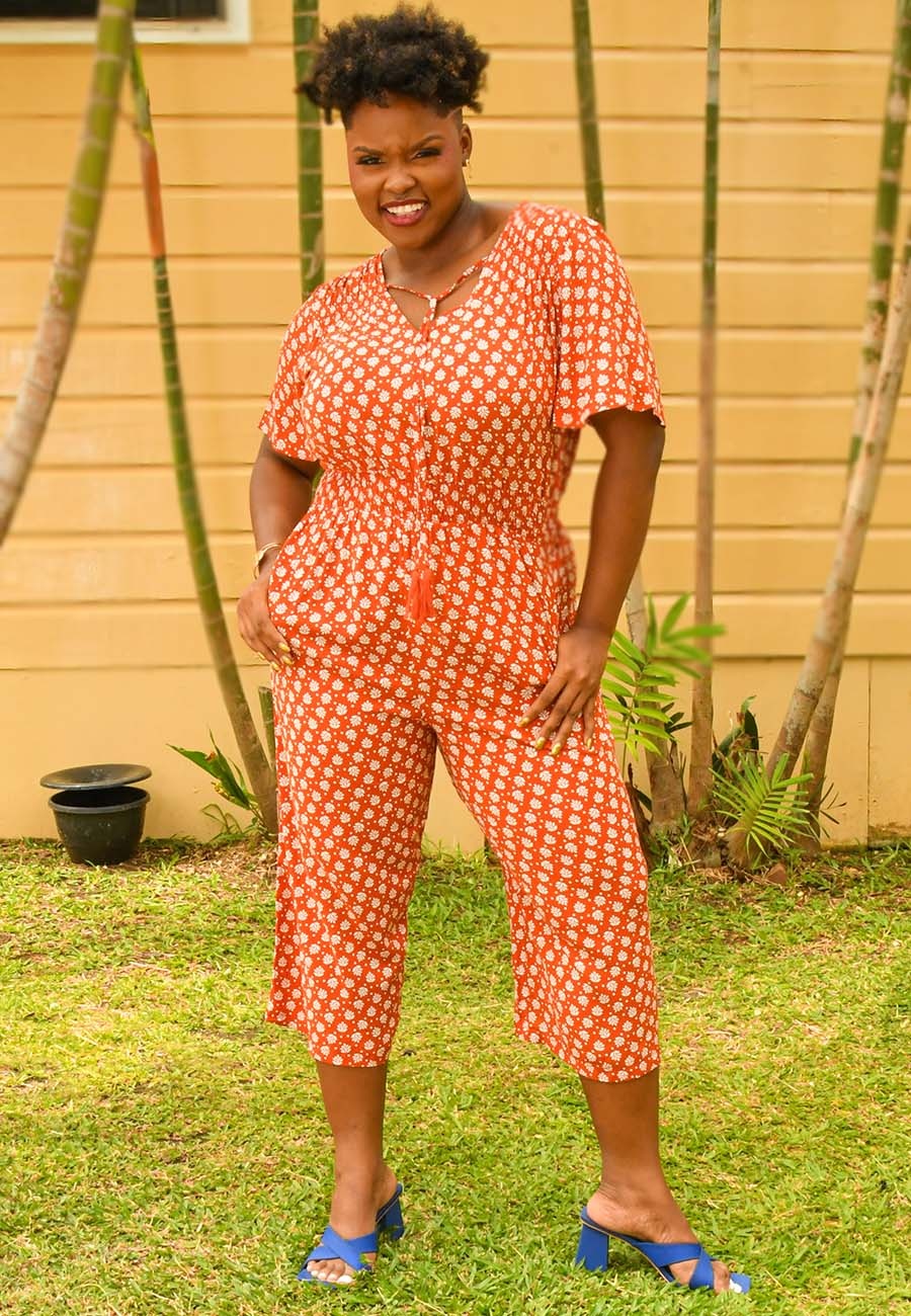 KELT- Printed 3/4 Jumper with Sleeves - Harmonygirl.com