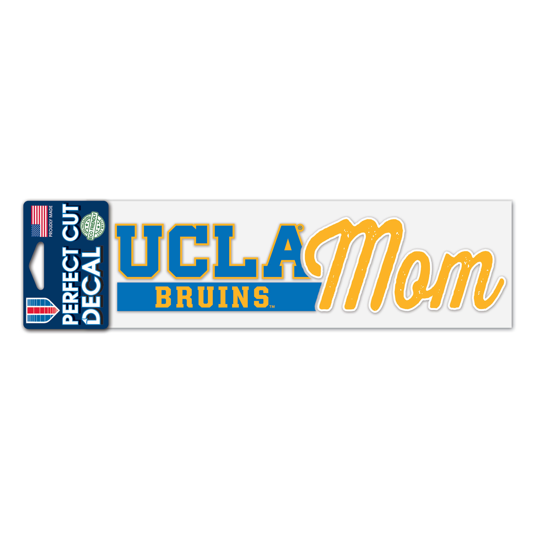 Ucla Over Bruins Mom Perfect Cut Decal 3 X 10 - Campus Store