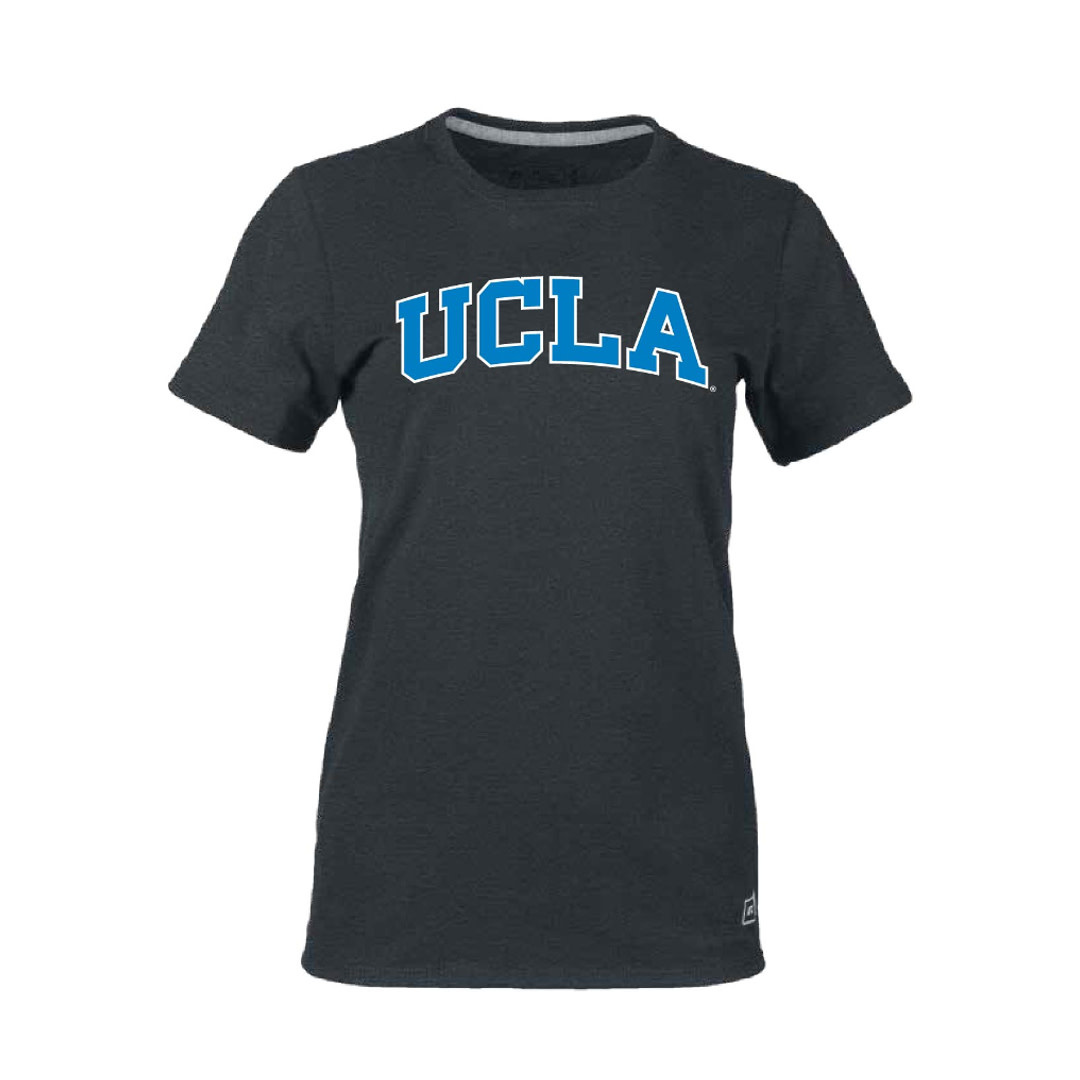 UCLA Arch Ladies Black Heather Tee - Campus Store