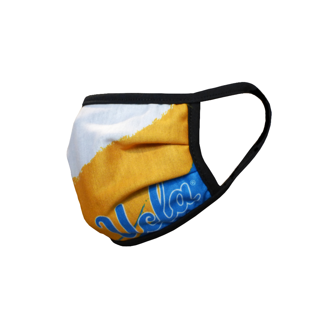 Ucla Script Tricolor Stroke 3-Layers Face Mask - Campus Store