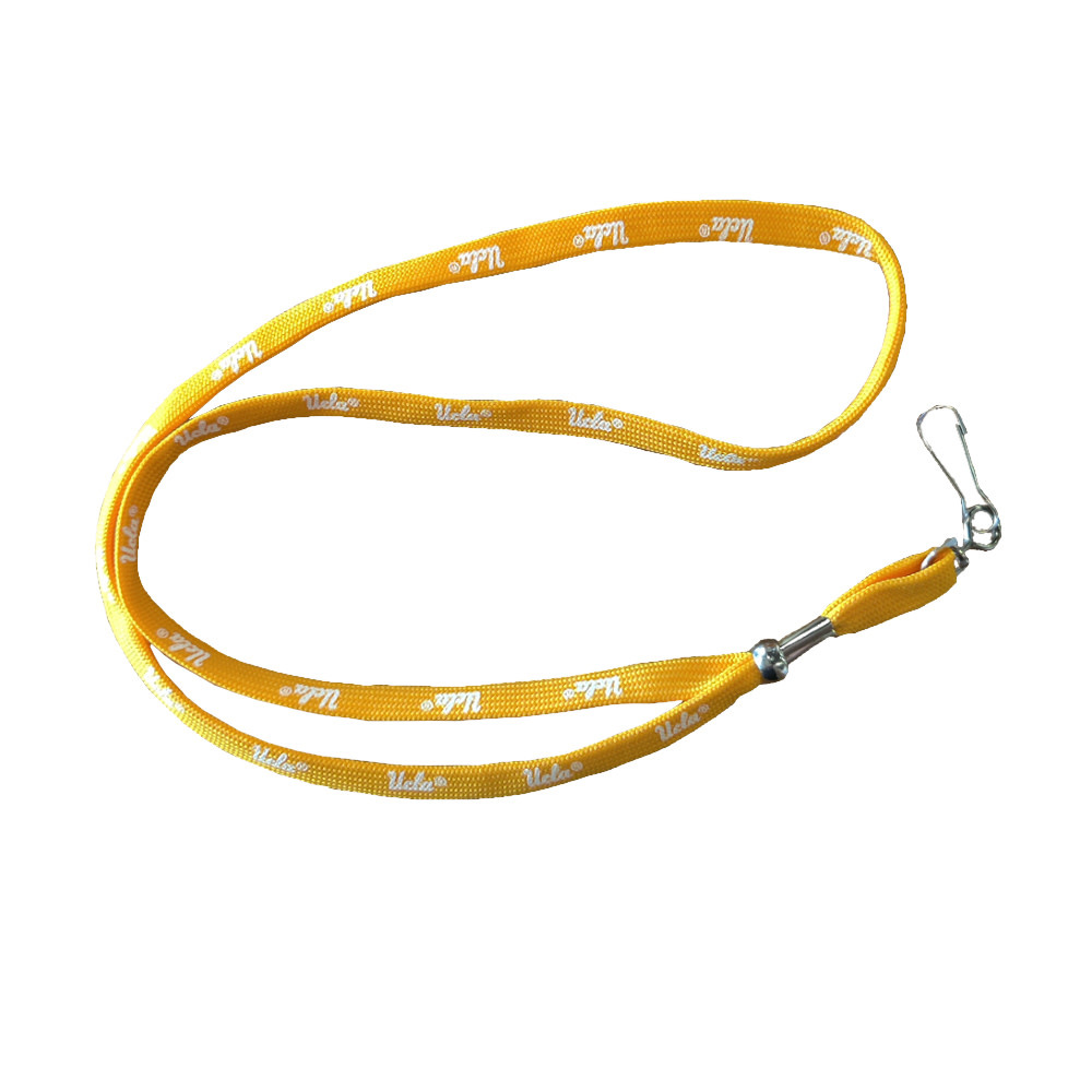 UCLA Script 3/8 Lace Lanyard ATH. Gold - Campus Store