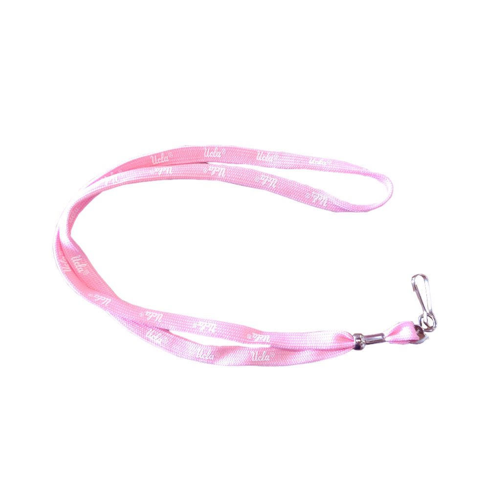 UCLA Script 3/8 Lace Lanyard Soft Pink - Campus Store