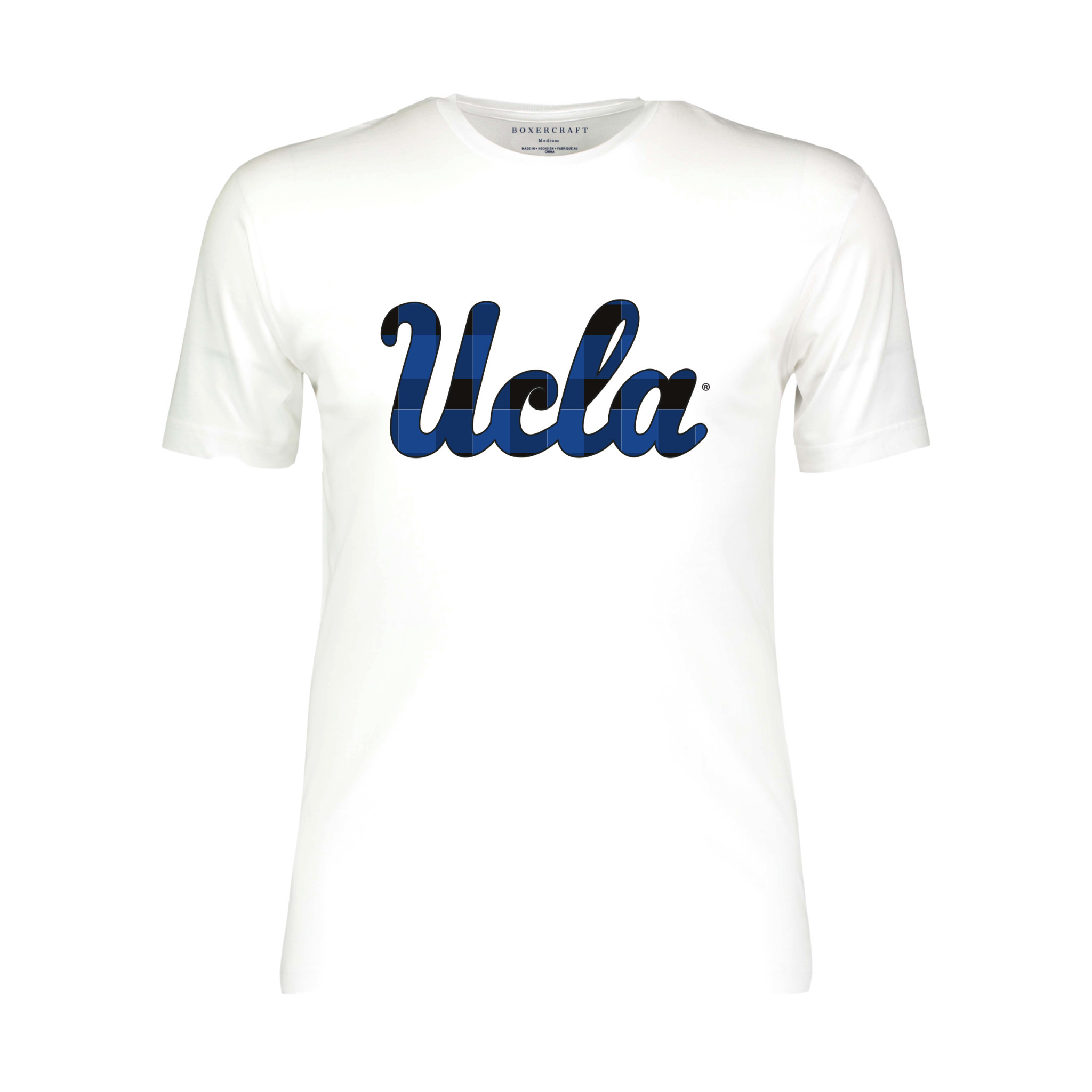Ucla Script Men's Crew Neck Tee White - Campus Store