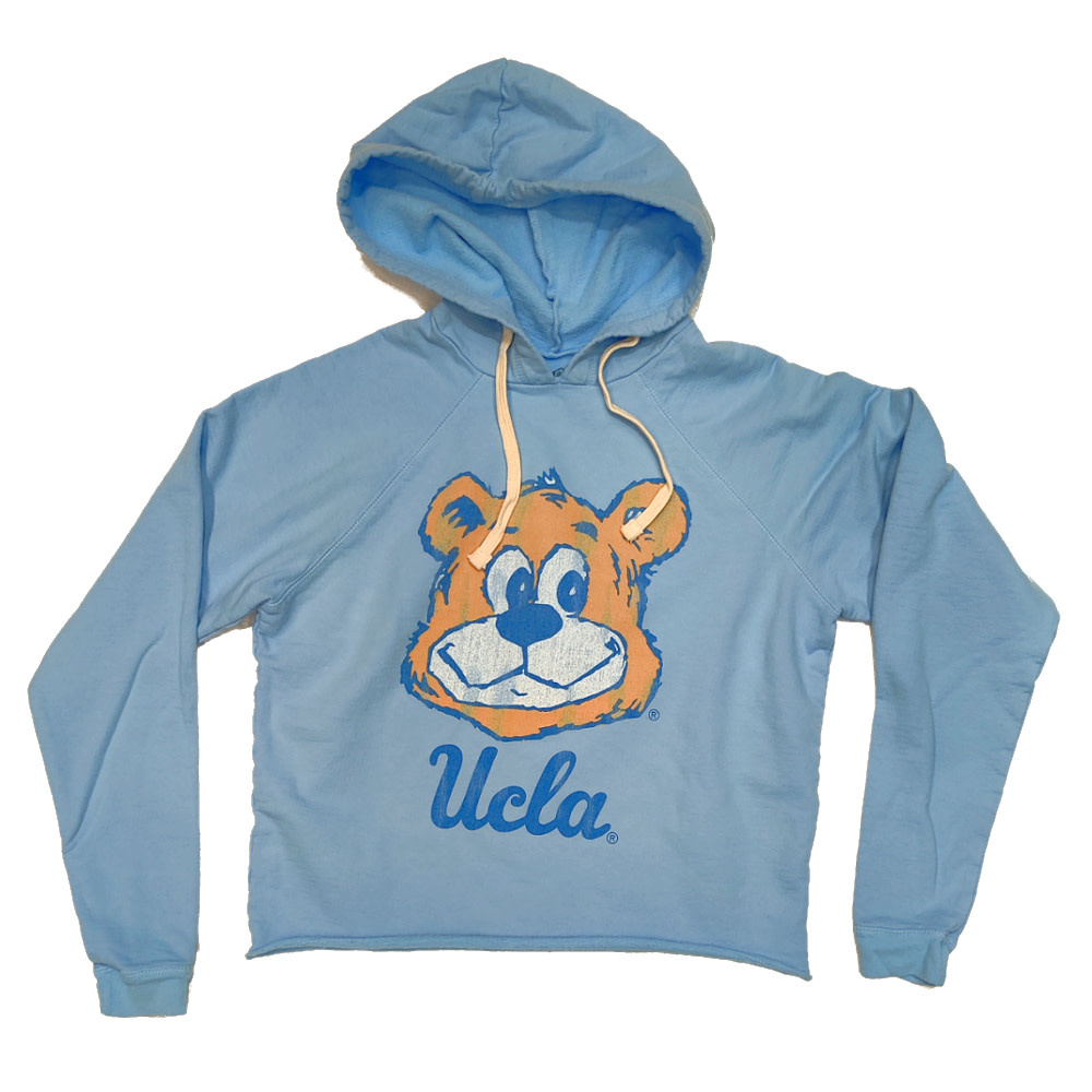 UCLA Retro Joe Bear Crop Top Blue - Campus Store