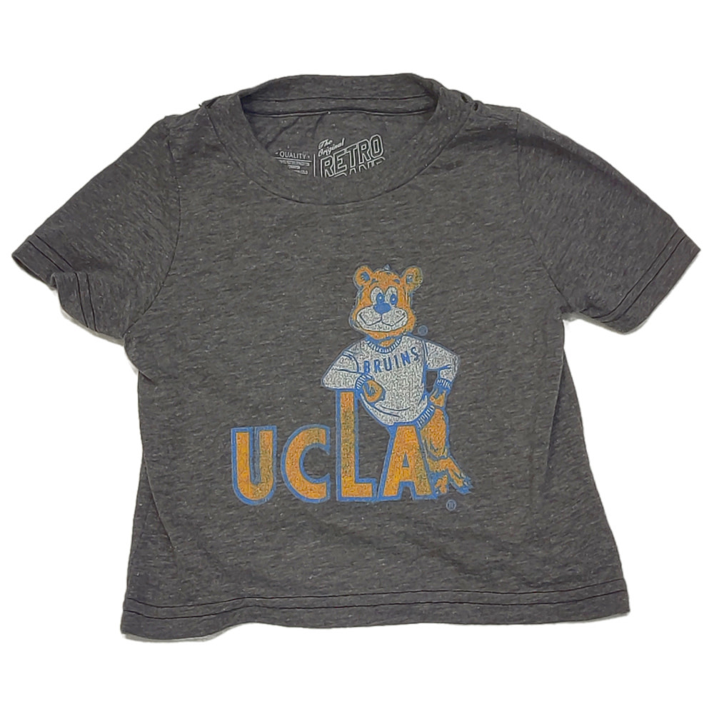 UCLA Retro Bear Standing Streak Infant Heather Tee - Campus Store