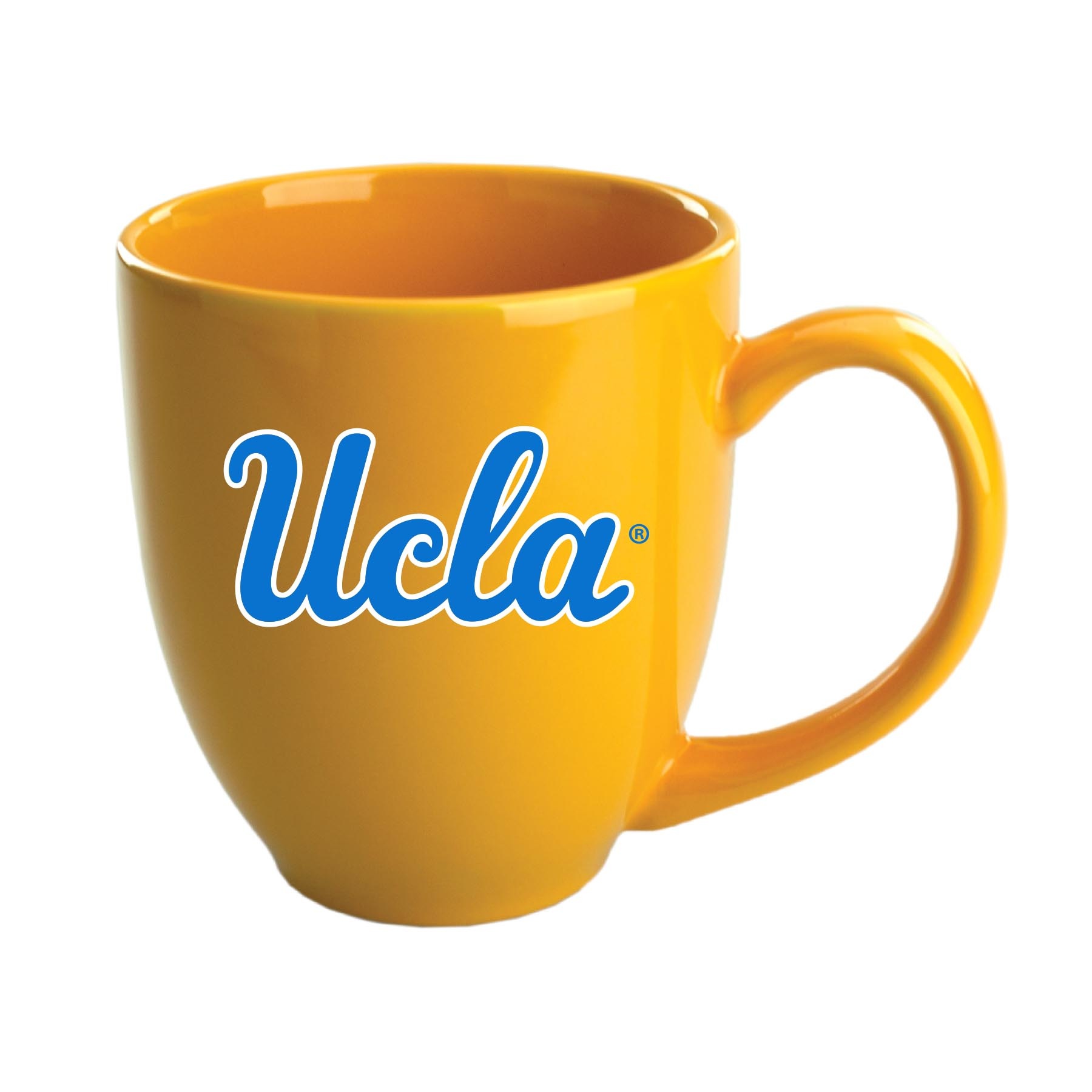 Ucla Script Bistro Mug Gold 16oz - Campus Store