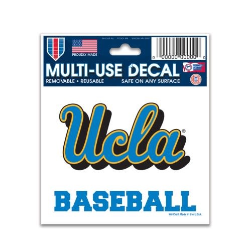Ucla Baseball Decal 4X4 - Campus Store
