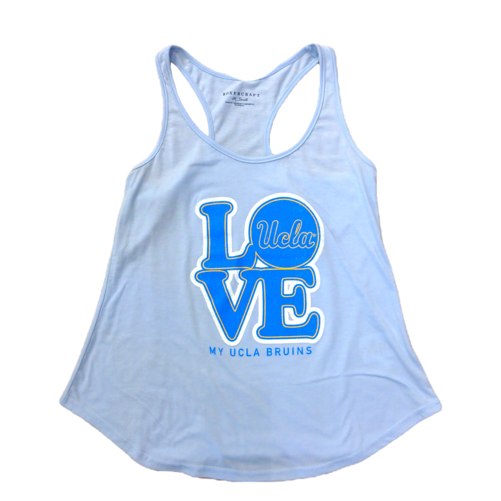 UCLA Love Raceback Sky Blue Tank - Campus Store