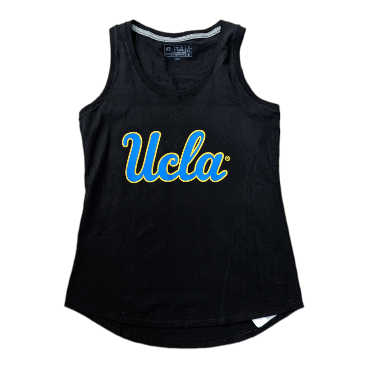 Ucla Script Ladies Essential Tank Top Black - Campus Store