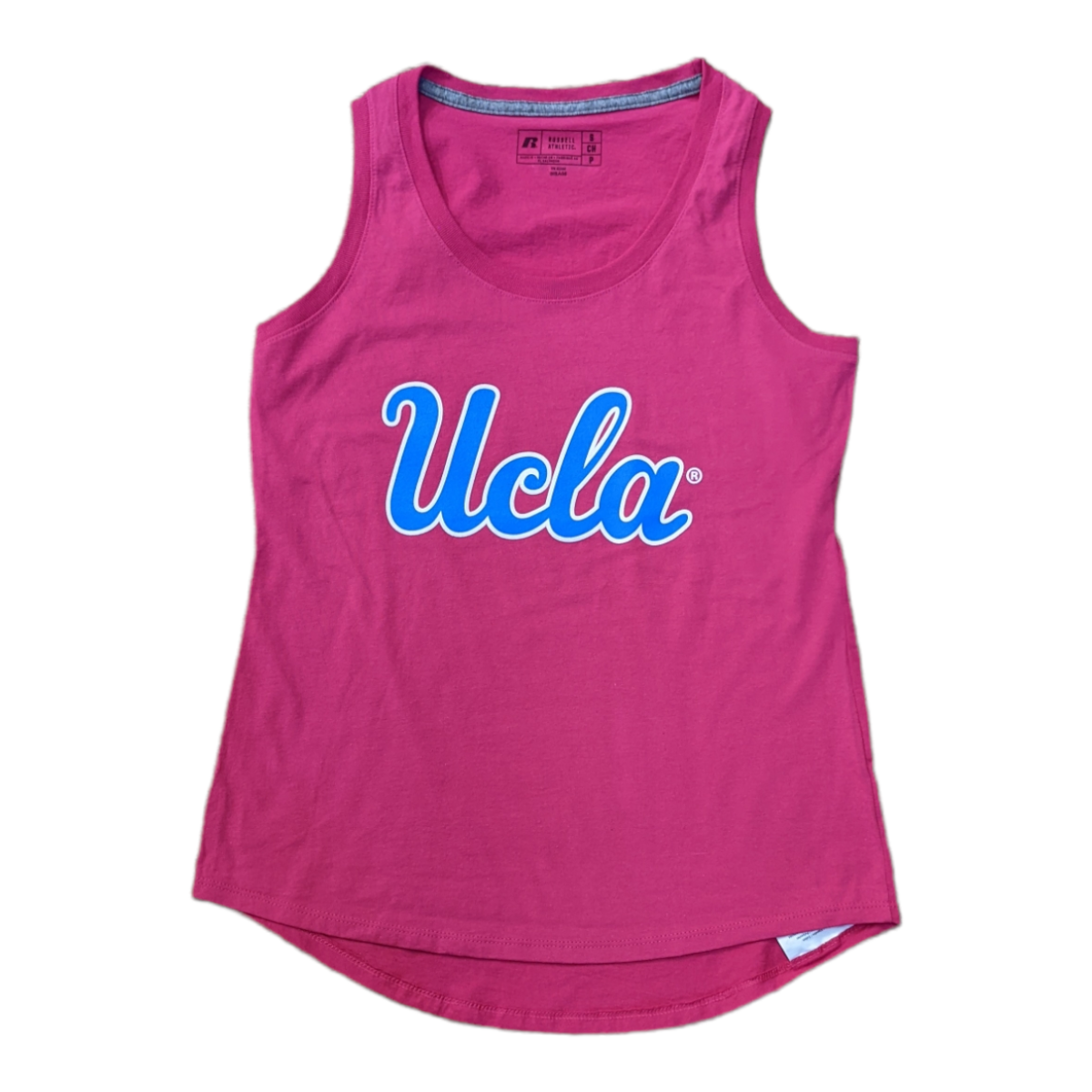 Ucla Script Ladies Essential Tank Top Very Berry - Campus Store