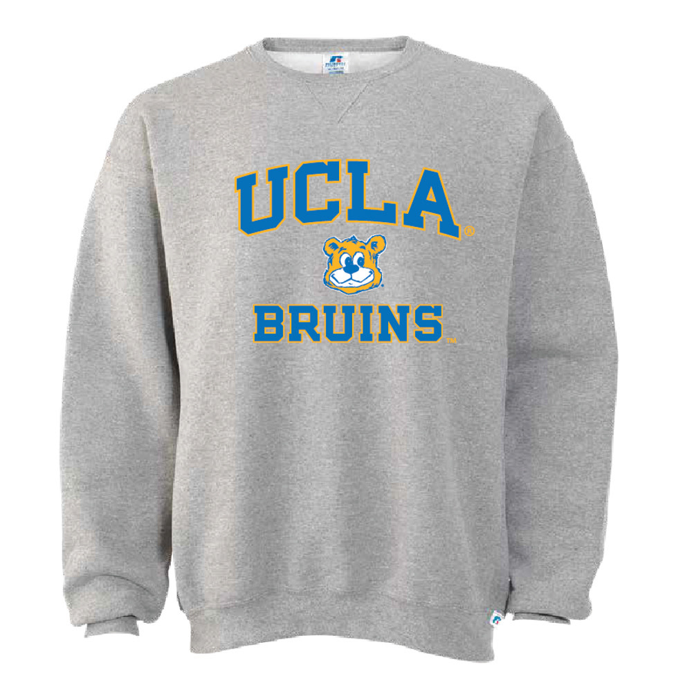 UCLA Joe Bear Bruins Fleece Crew Oxford - Campus Store