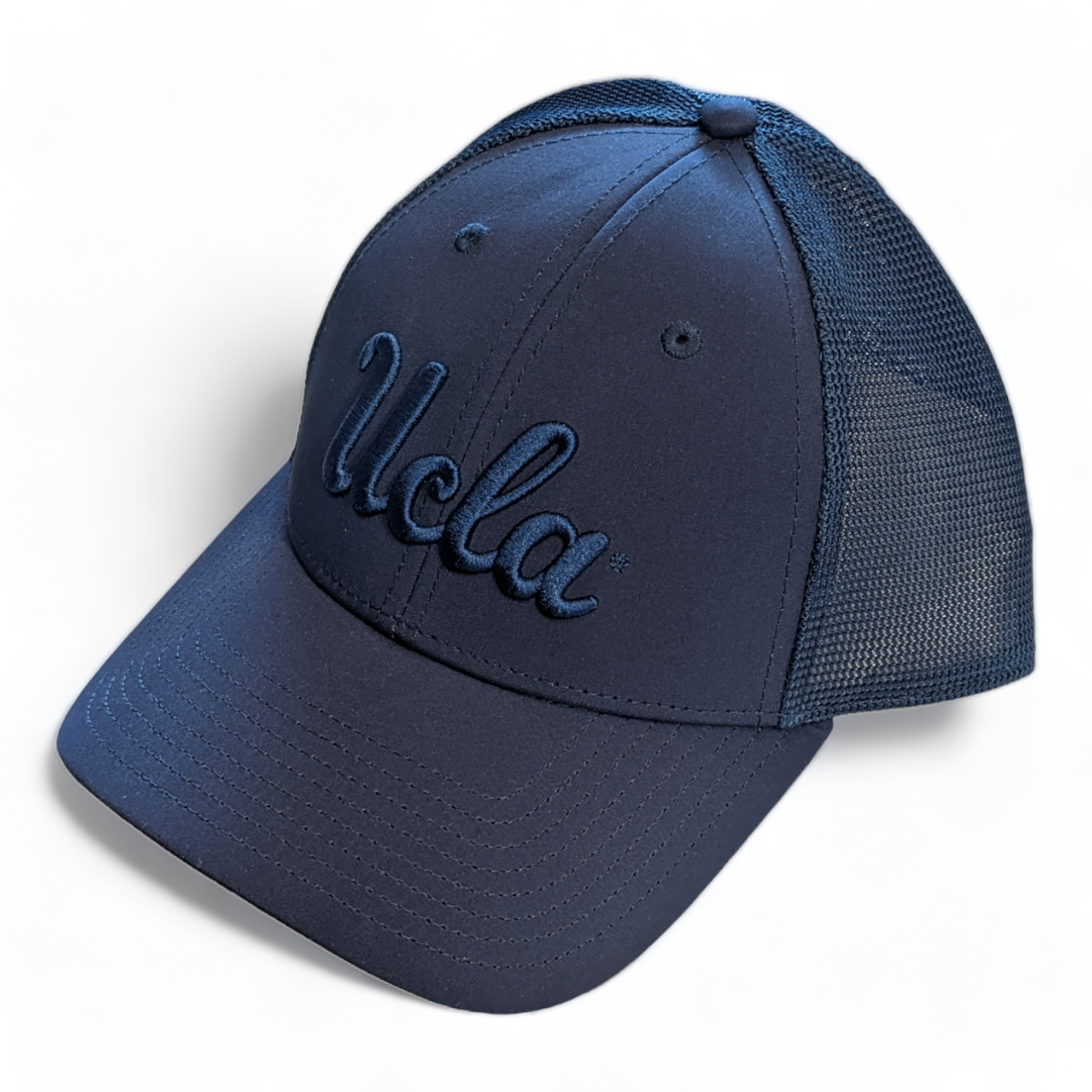UCLA Scrip Dark Night Adjustbale Diamond Mesh Hat - Campus Store