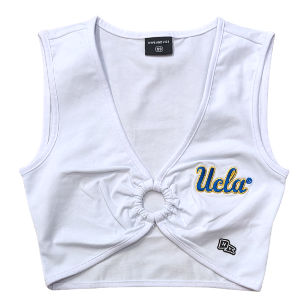 UCLA Script Ring It Top White - Campus Store