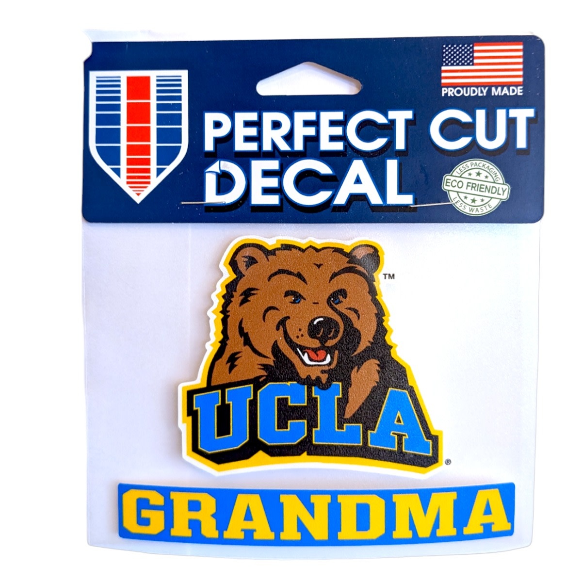 Bear UCLA Grandma Perfect Cut Decal 4x5 - Campus Store