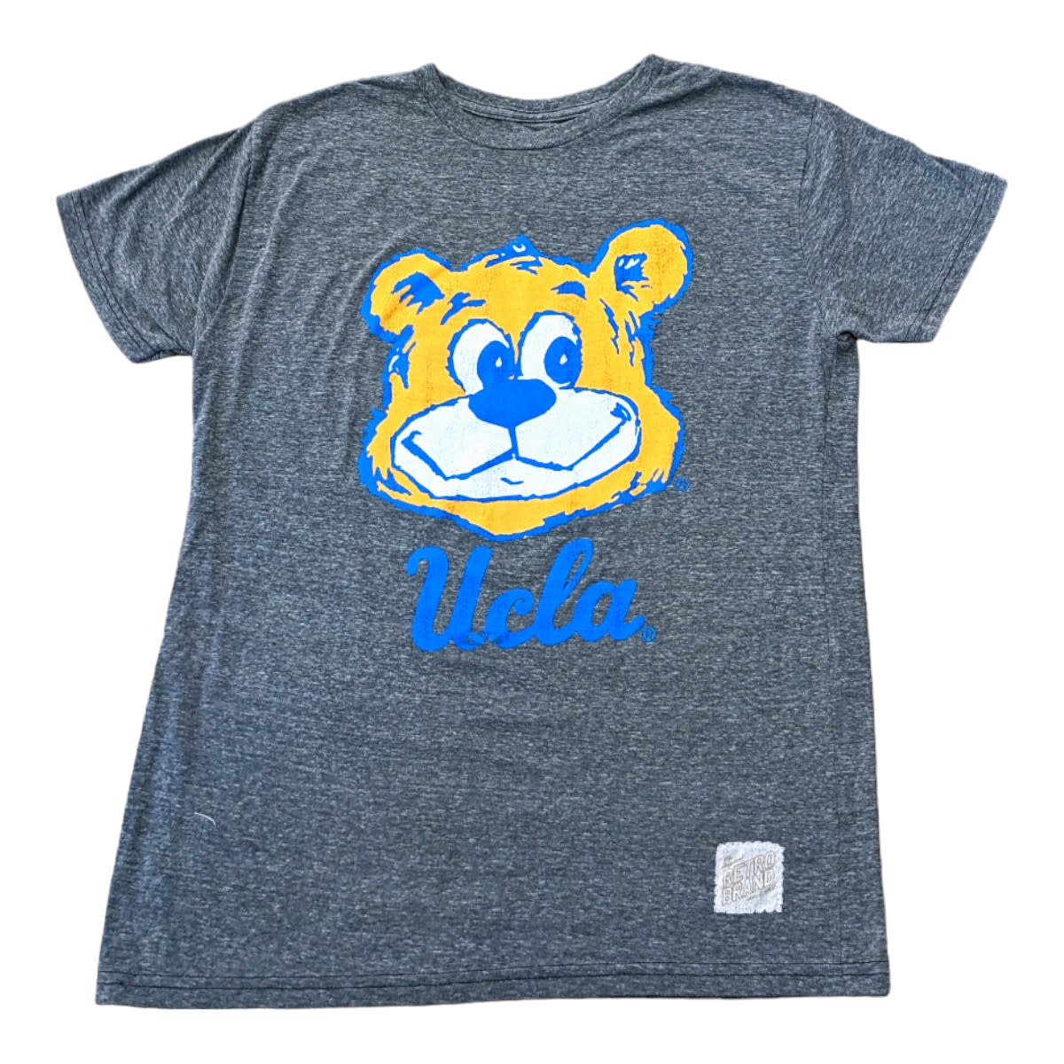 UCLA Script Joe Streaky Grey Tee - Campus Store