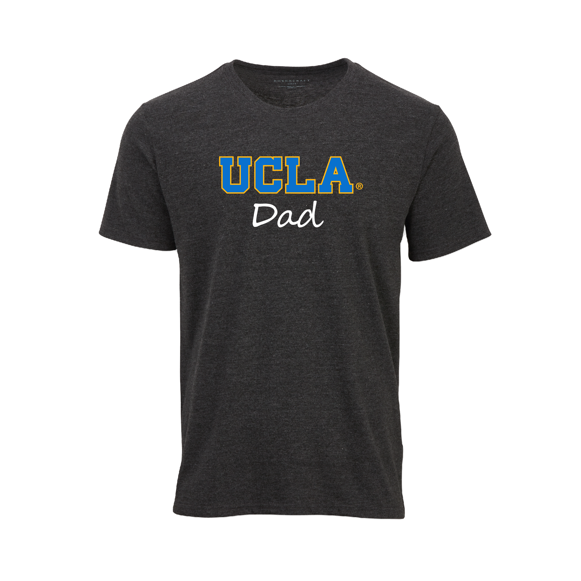 UCLA Dad Basic Crew Neck Charcoal Tee - Campus Store
