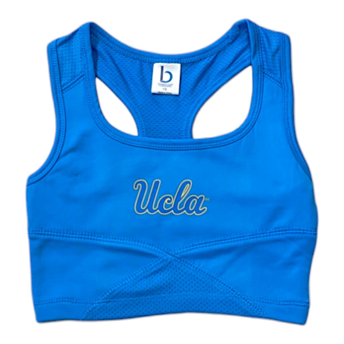 UCLA Script Girls Cropped Collegiate Blue Tank - Campus Store