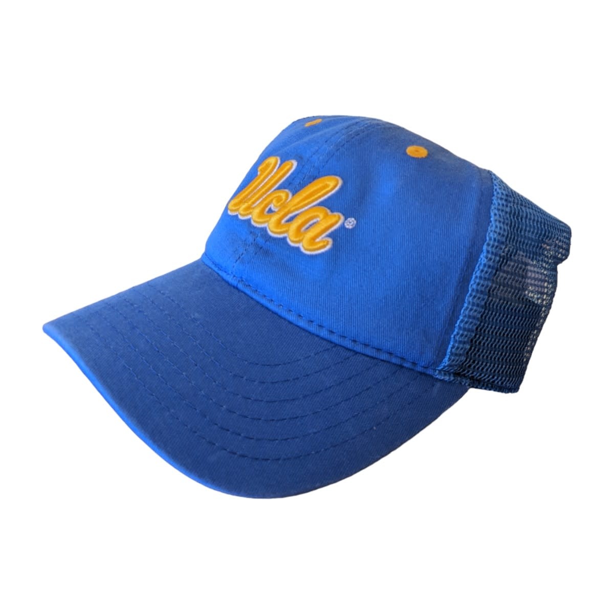 UCLA Script Youth Size Trucker Mesh Hat Blue - Campus Store