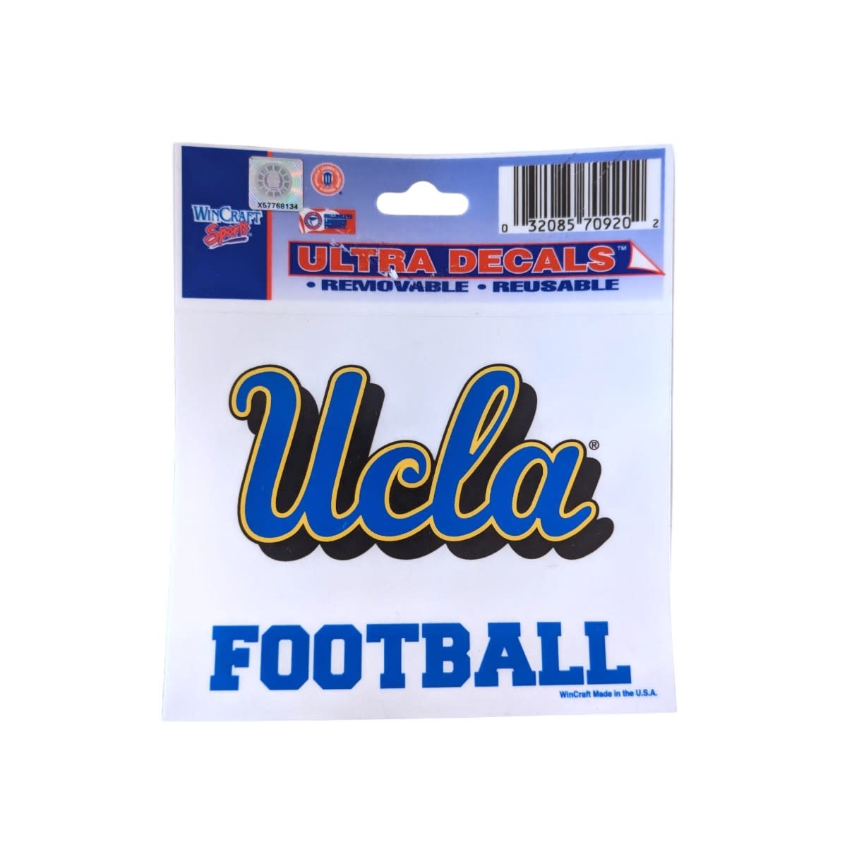 Ucla Football Decal 4X4 - Campus Store