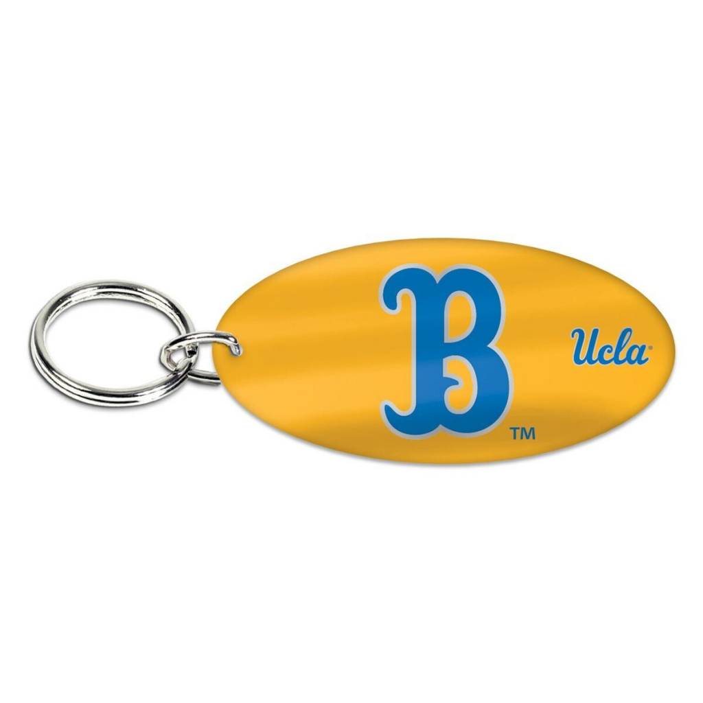 B UCLA Blue/Gold Color Oval Key Chain - Campus Store