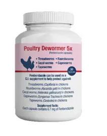 POULTRY DEWORMER 5X G.I 20ct - Wagon Wheel