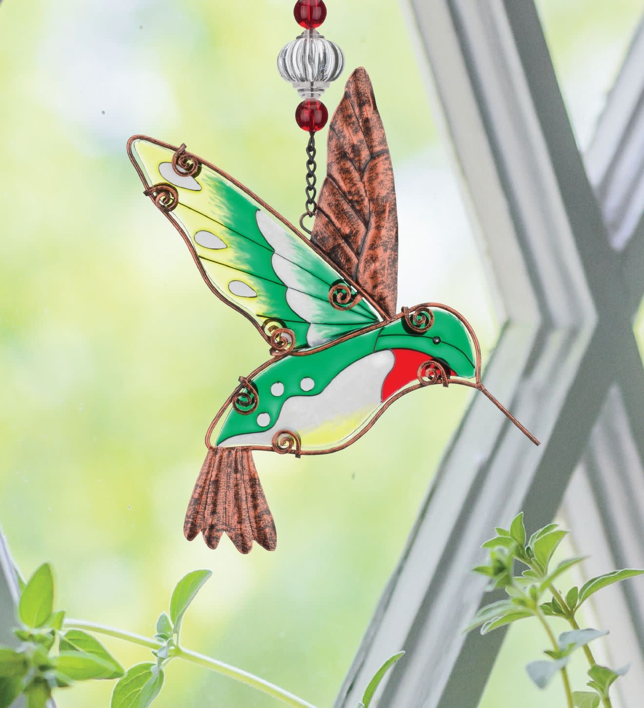 Sun Catcher - Hummingbird - Wagon Wheel