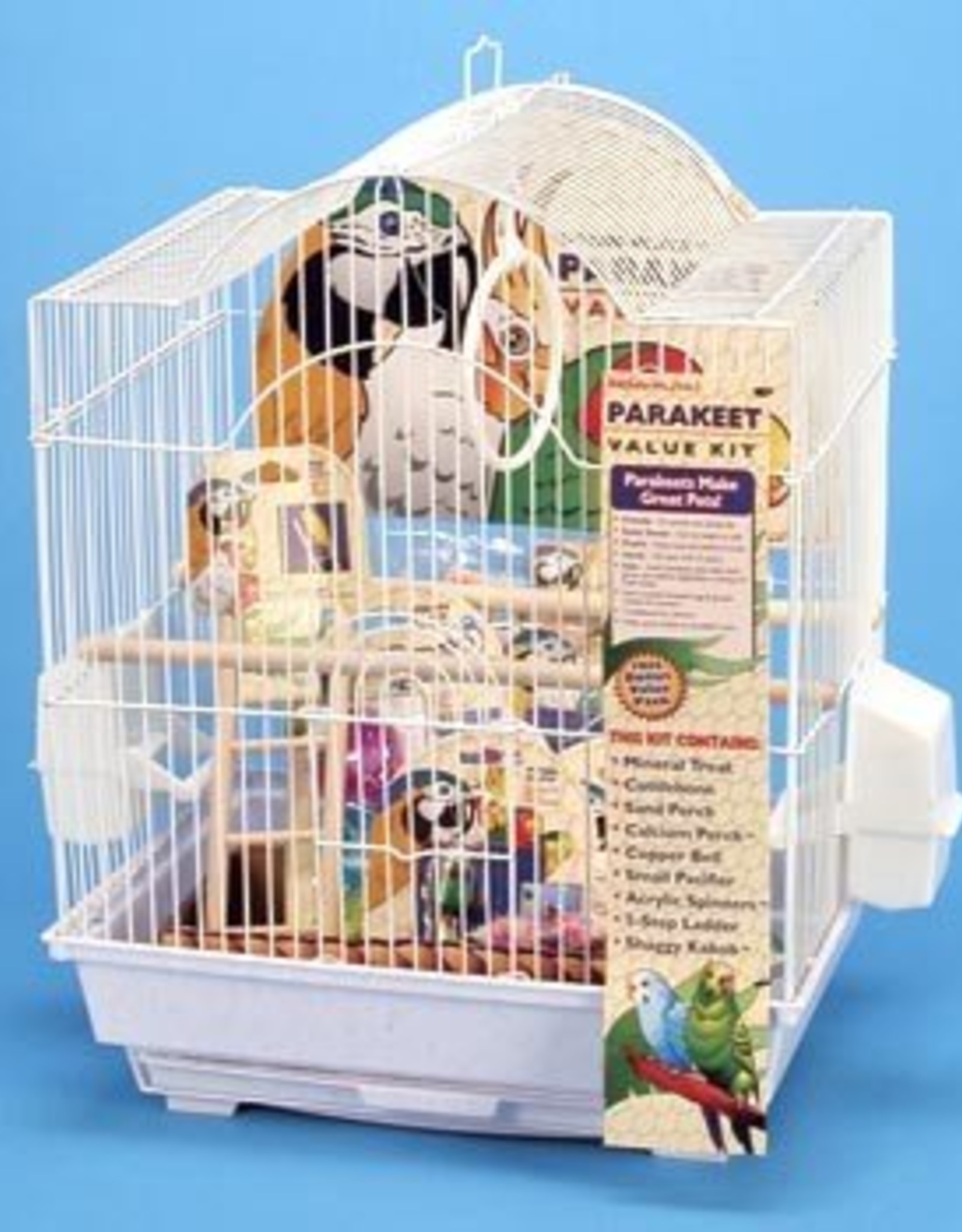 Penn Plax 64593 Small Bird Cage Kit Arch Style White Wood PENN-PLAX ...