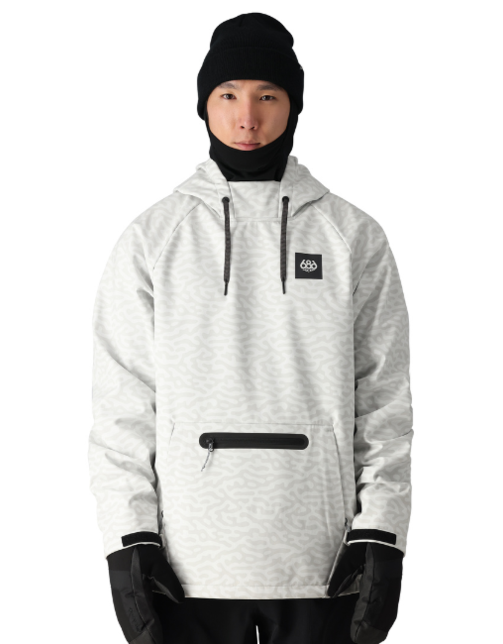 686 - WP HYPERCHROMIC PO HOODY WHITE HAZE - Boarderline Skateshop