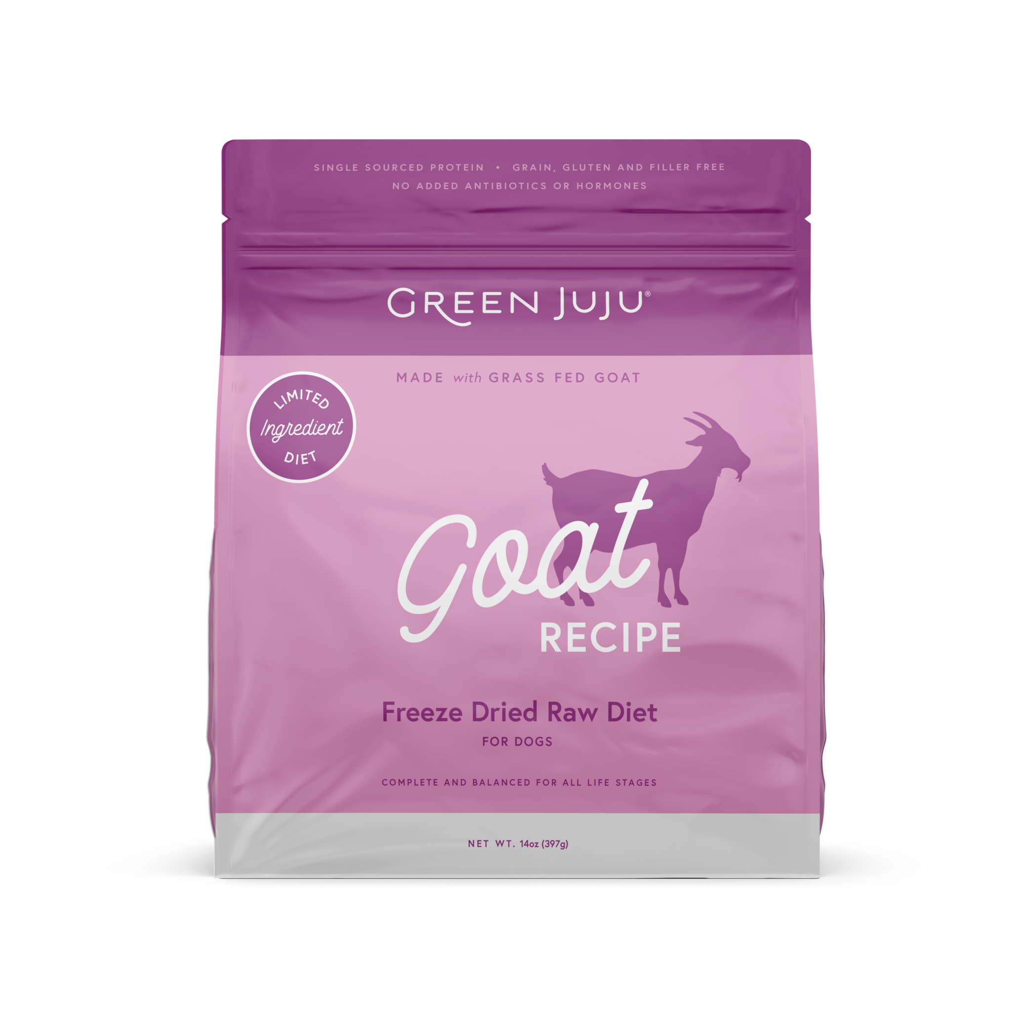 Green Juju Freeze-Dried Raw Goat Recipe - Molly's Healthy Pet Food Market