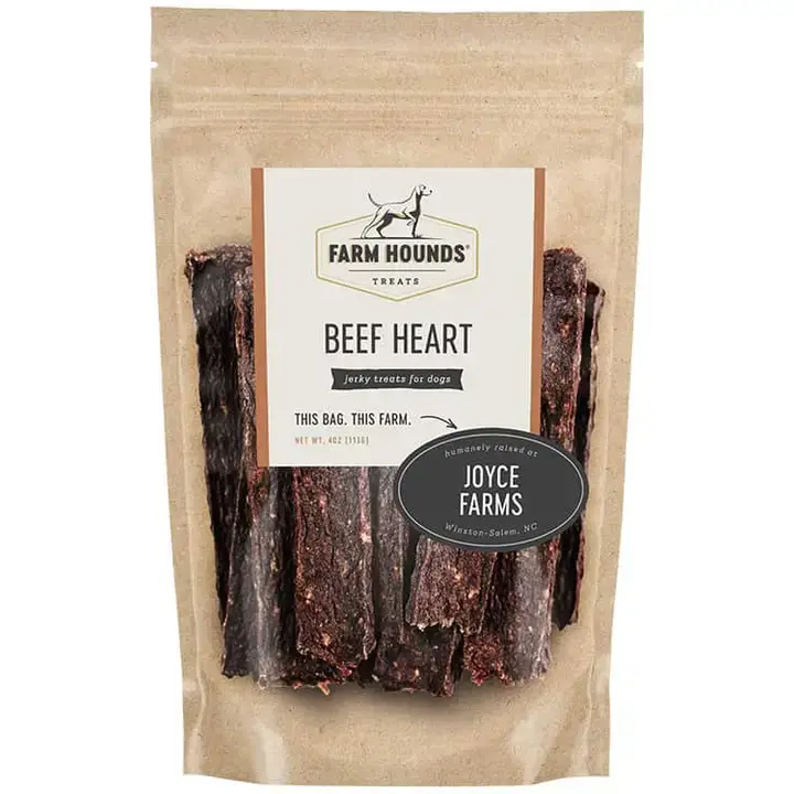 Farm Hounds Beef Hearts 4oz - Molly's Healthy Pet Food Market
