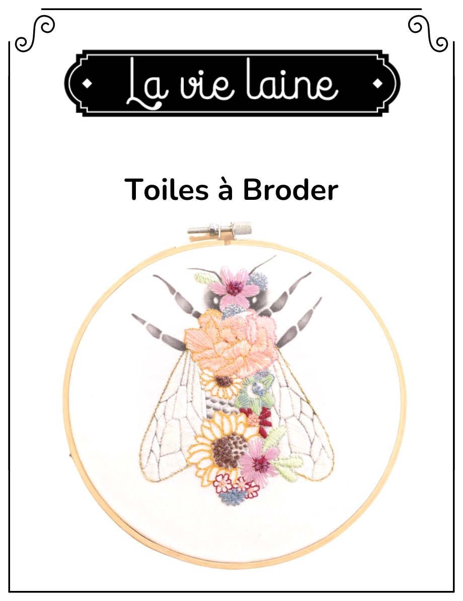 Toile à Broder Vie Laine - La Vie Laine de Rimouski
