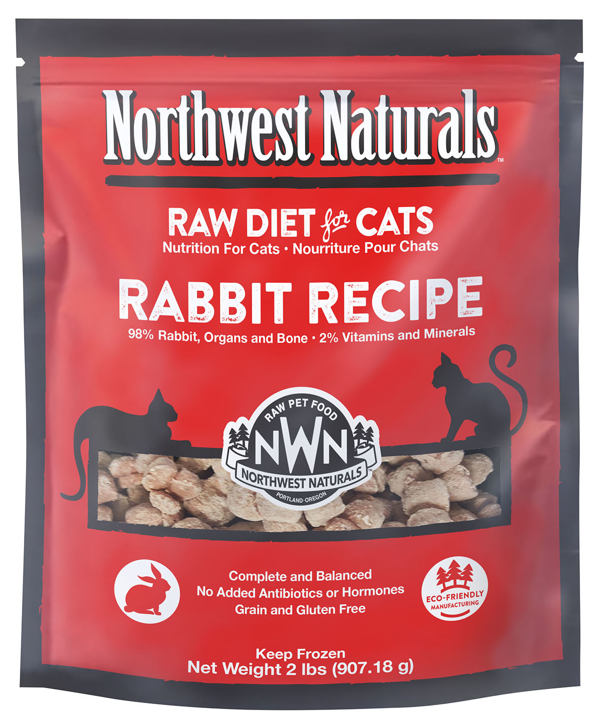 NWN Frozen Raw Rabbit Cat 2# - St Petersbark, LLC
