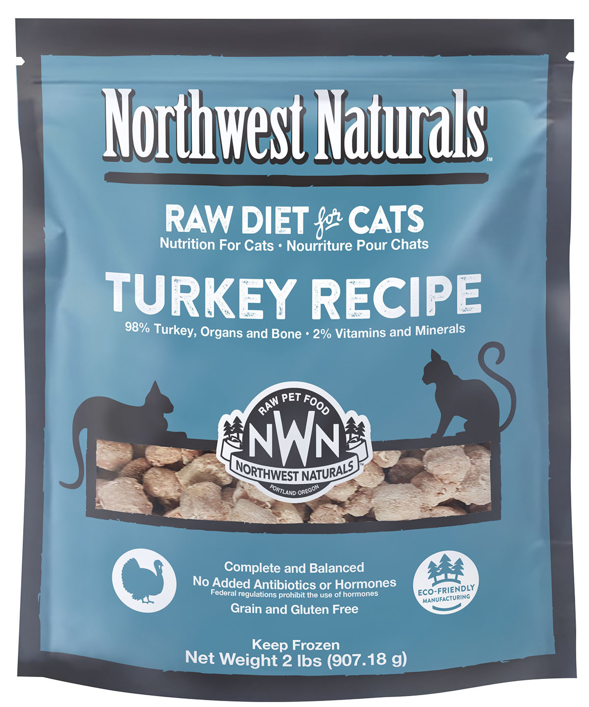 NWN Frozen Raw Turkey Cat 2# - St Petersbark
