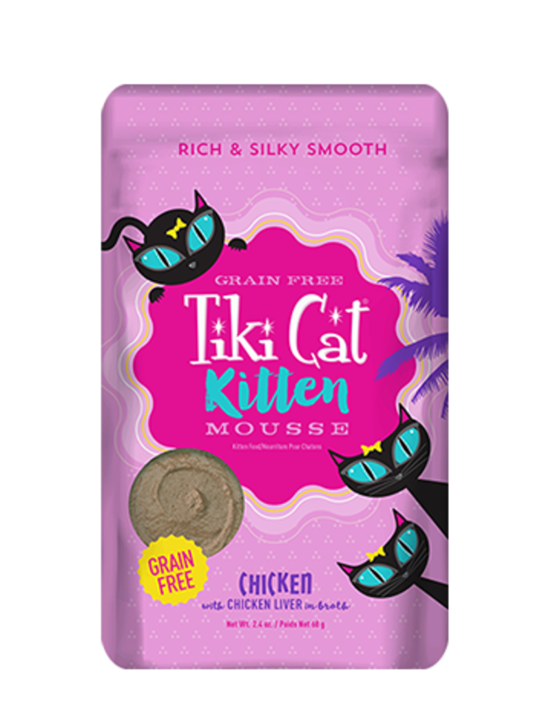 TIKICAT Velvet Mousse Kitten Pouch 2.4oz Cat - St Petersbark, LLC