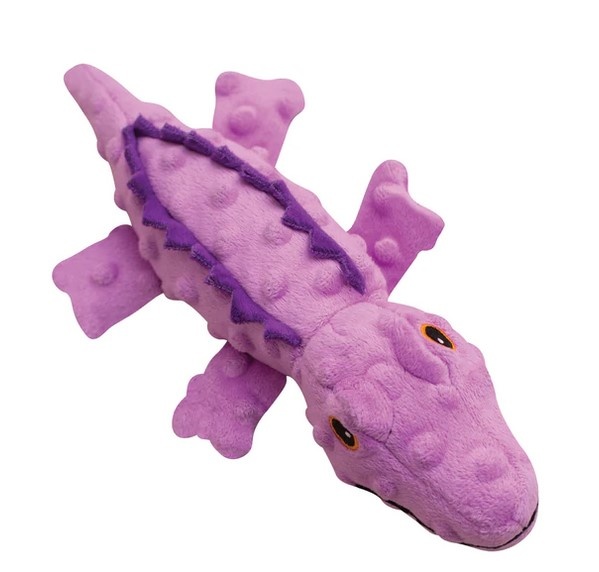 SNUGAROOZ Ellie Gator Purple Dog Toy 12" - St Petersbark