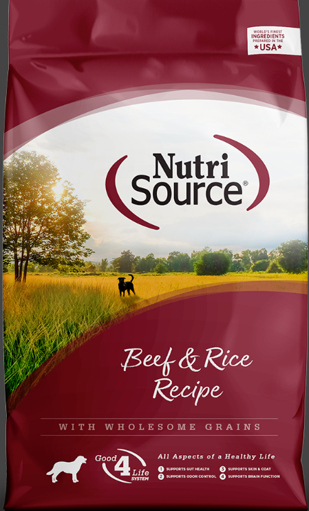 NUTRISOURCE Beef & Rice Dog - St Petersbark, LLC