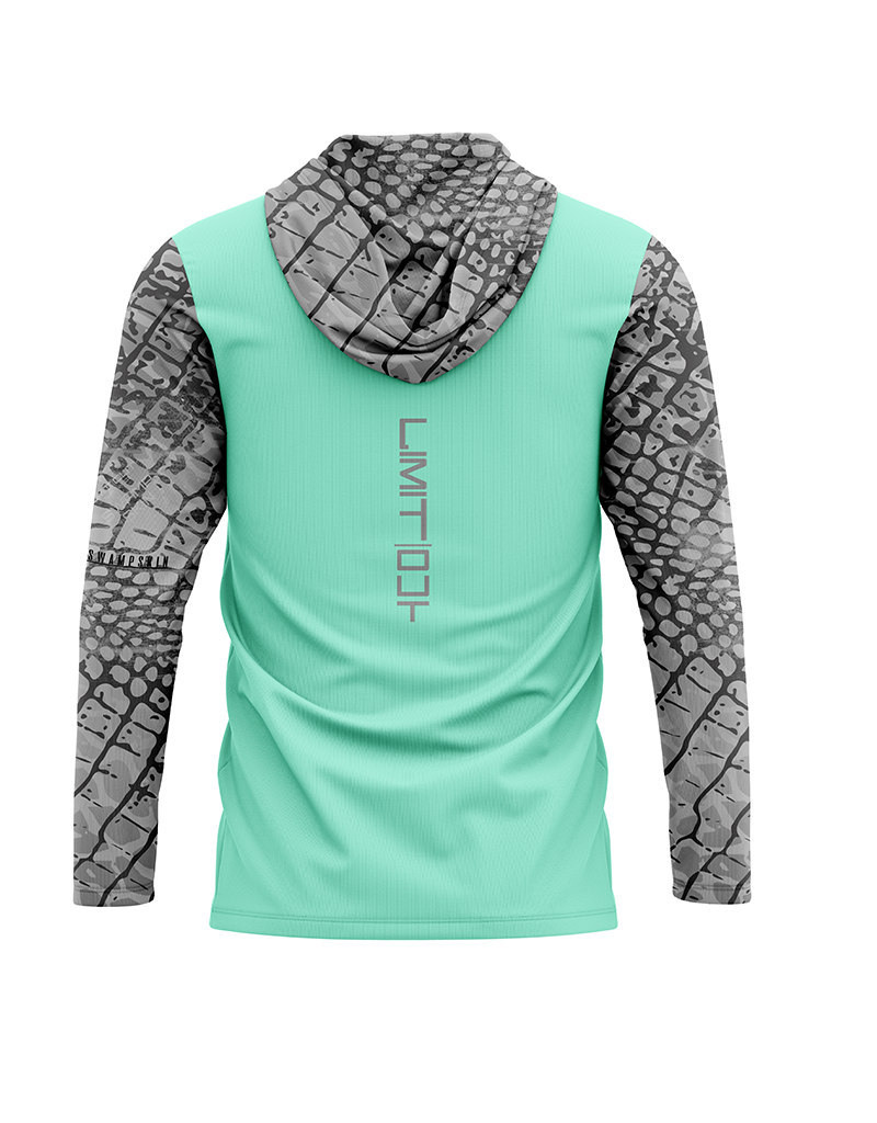 Swampskin- Coastal Hooded Dri Fit- Seafoam - Limit Out Supply Co.