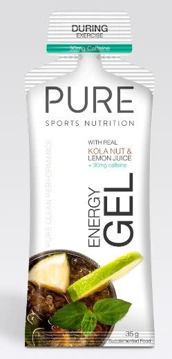 Pure Energy Gel Cola + Caffeine 35G - The Bike Place