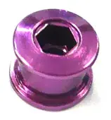 Single Speed Chainring Bolts Steel Purple (Per Set) - The Bike Place